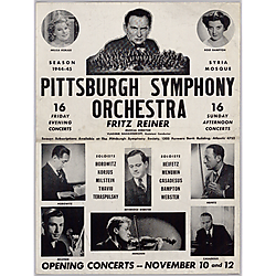 Pittsburgh Symphony Orchestra Posters | Historic Pittsburgh