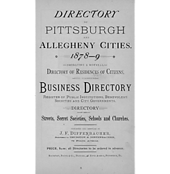 Directories | Historic Pittsburgh