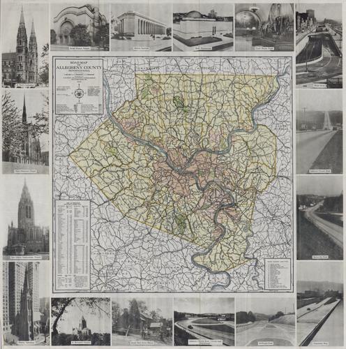 Road map of Allegheny County, Pennsylvania, prepared by the County ...