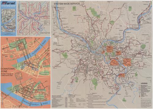 Port Authority Transit system map | Historic Pittsburgh