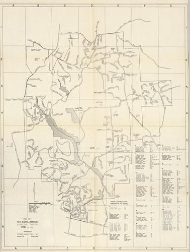 Road Map of Fox Chapel Borough by Fahringer, McCarty, Grey, Inc ...