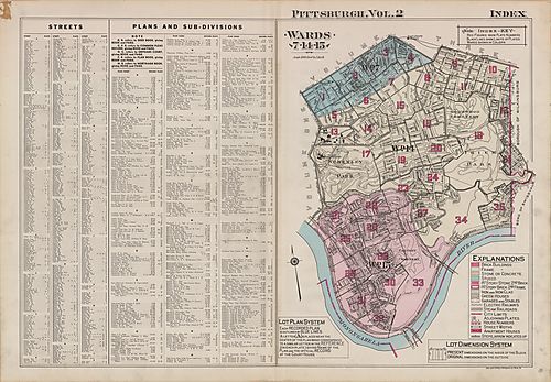 City of Pittsburgh, 7th, 14th & 15th Wards | Historic Pittsburgh