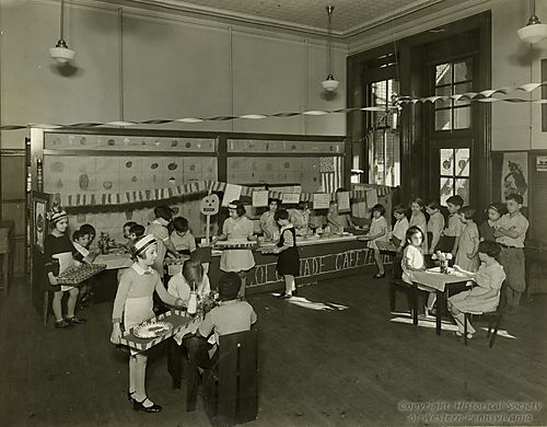 First Grade in Hancock School Cafeteria | Historic Pittsburgh