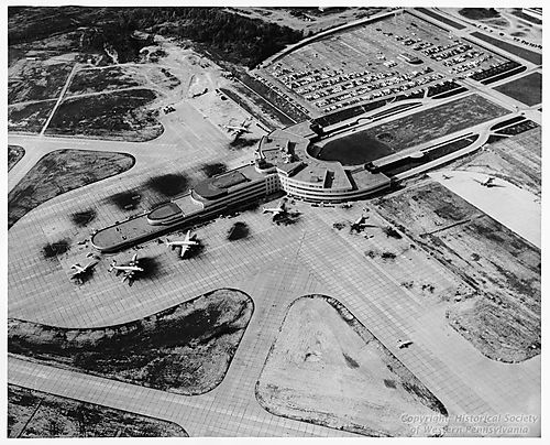Aerial view of Greater Pittsburgh Airport | Historic Pittsburgh