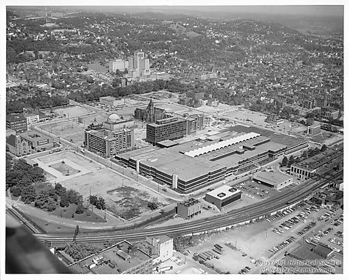 Aerial view of Allegheny Center | Historic Pittsburgh
